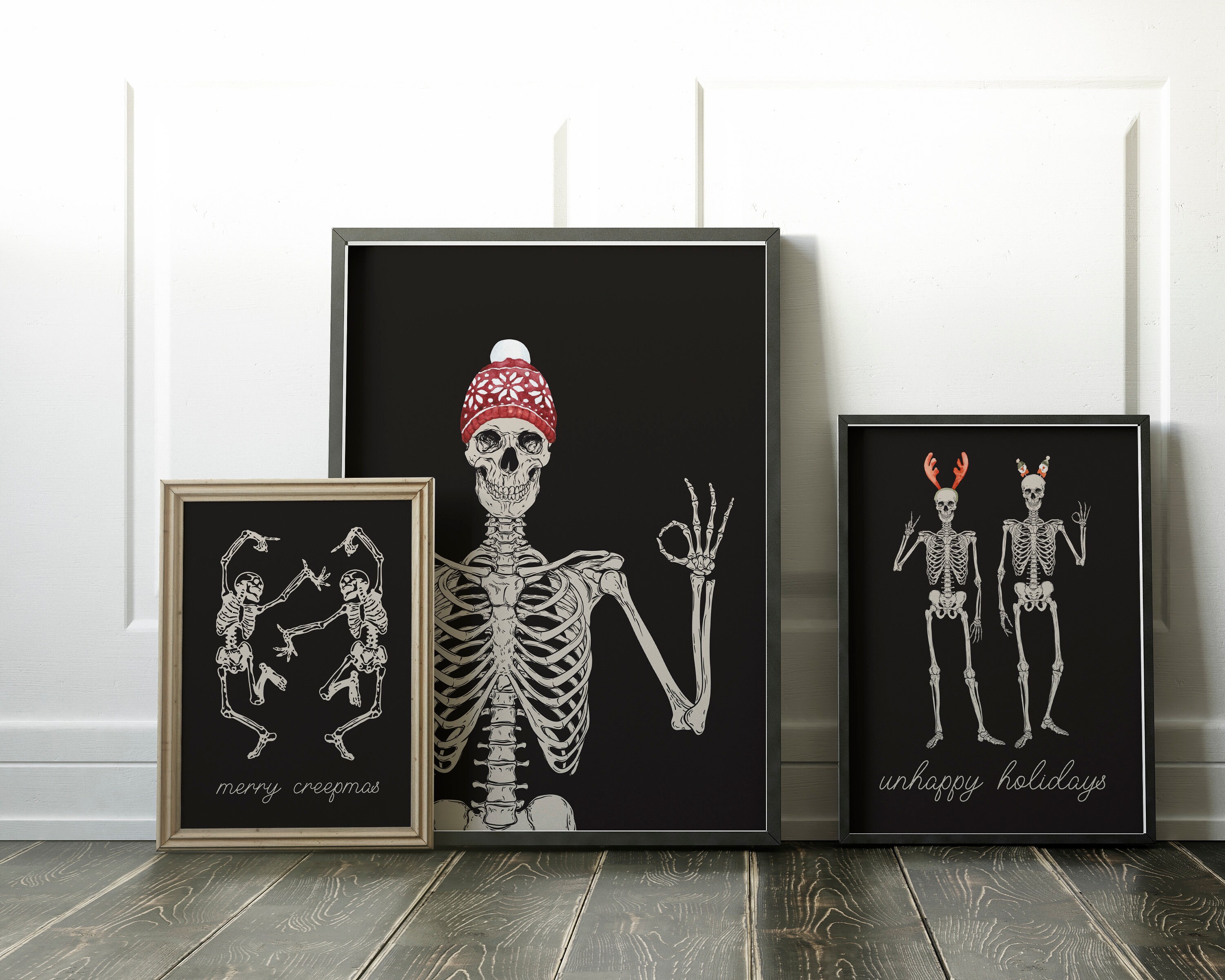 Christmas Print | Goth Christmas Decor | Funny Christmas Wall Art ...