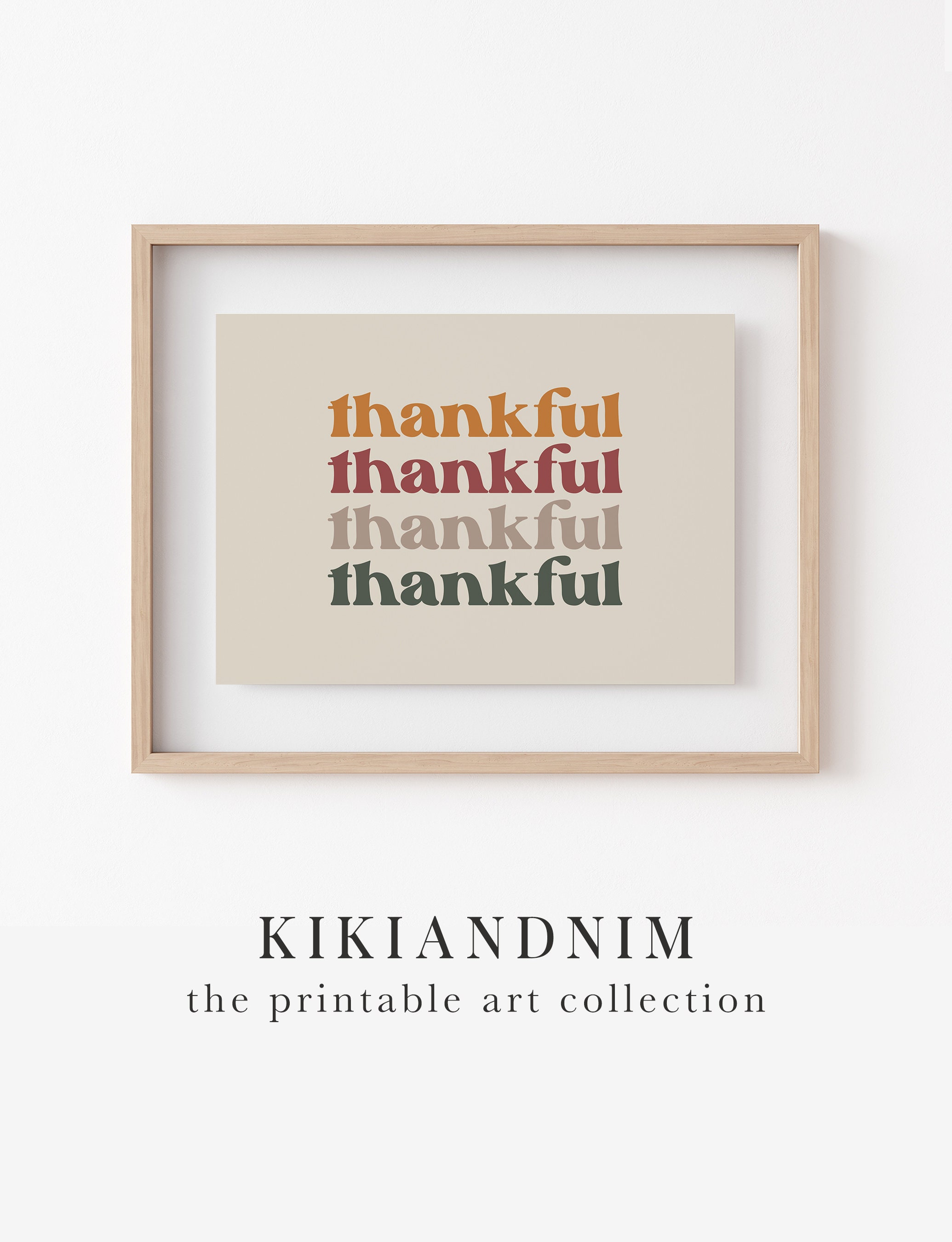 Thanksgiving Wall Art Thankful Sign Give Thanks Print - Etsy