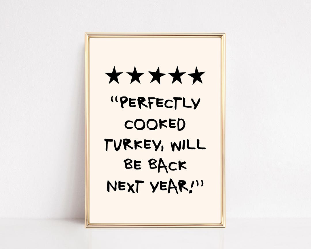 Funny Thanksgiving Decor | Fall Wall Art | Trendy Rating Sign ...