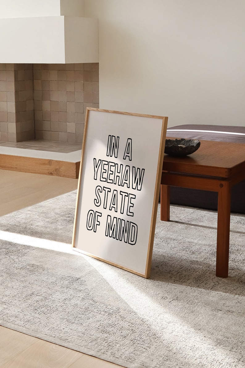 Yeehaw Digital Print | Western Home Decor | Large Wall Art Print ...