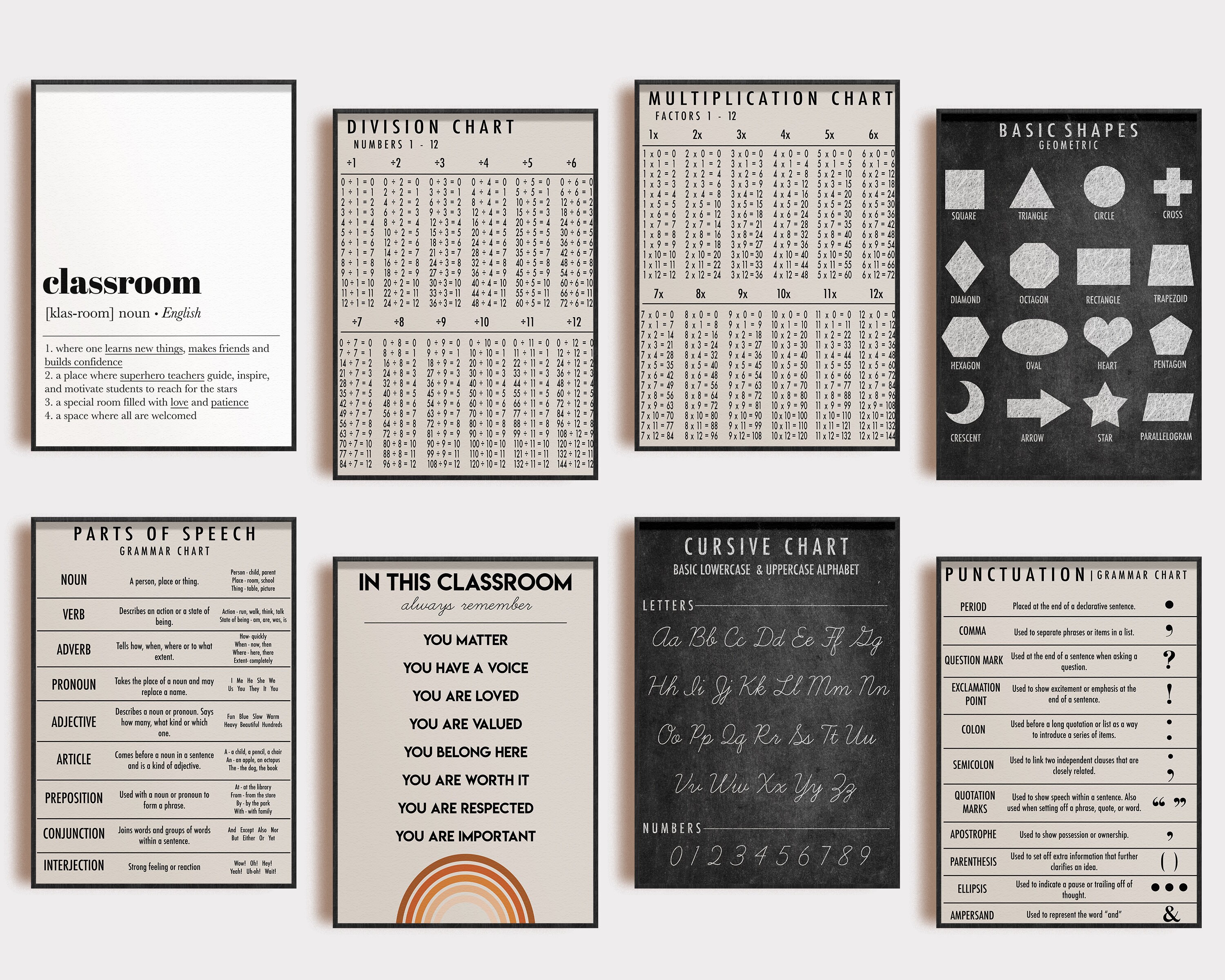 Neutral Classroom Decor | 35 PRINTABLES | Calm Educational Printable ...