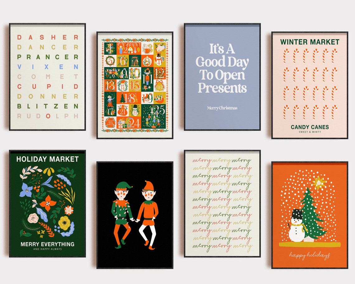 Christmas Prints | 20 CHRISTMAS PRINTABLES | Modern Christmas Decor ...