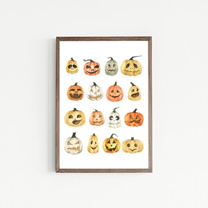 Pumpkin Art | Halloween Decor | Halloween Printable Wall Art ...