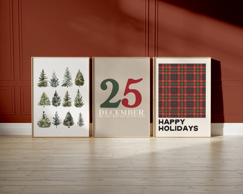 December 25 Sign | Classic Christmas Decor | Christmas Wall Art ...