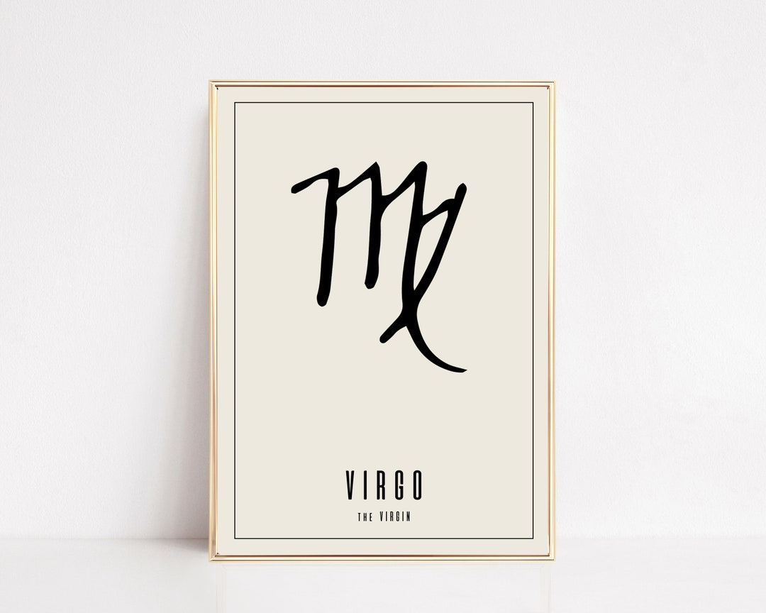 Virgo Wall Art | Virgo Zodiac Print | Astrology Gifts | Virgo Art ...