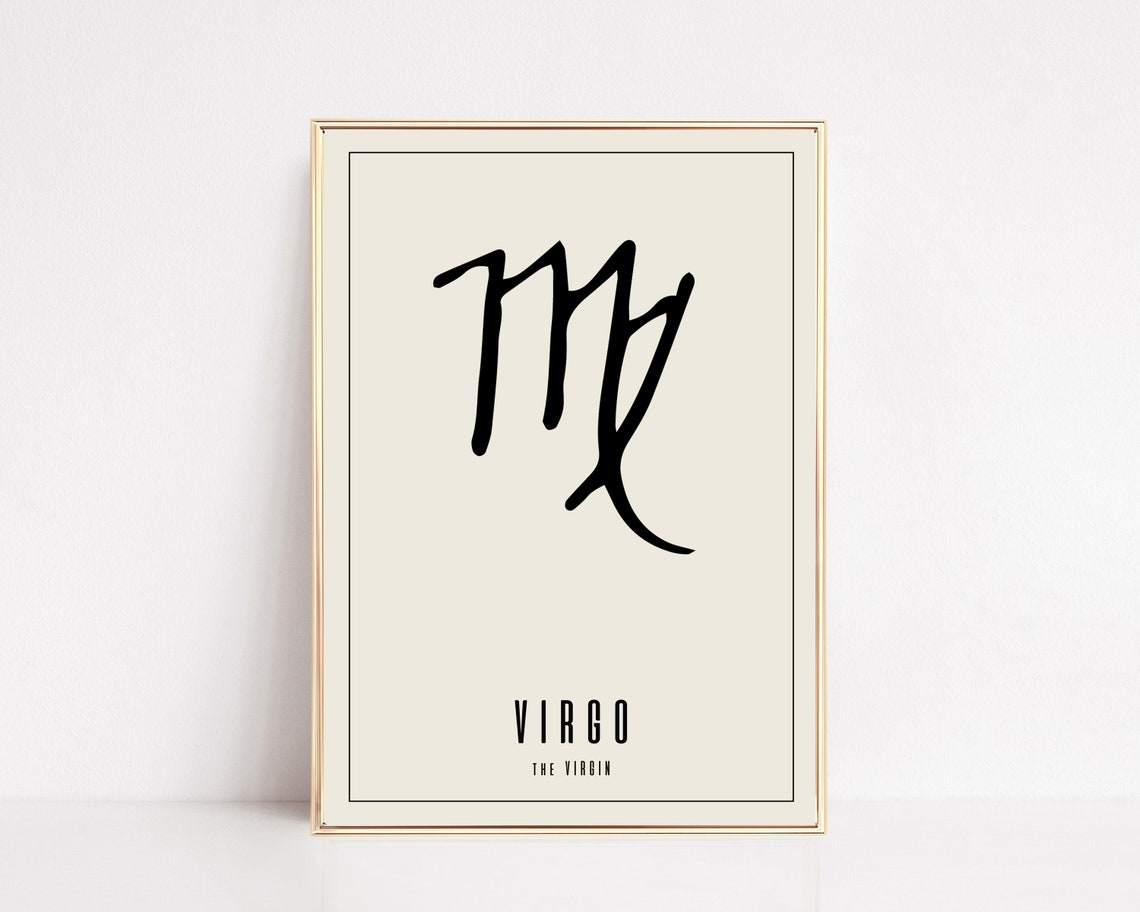 Virgo Wall Art Virgo Zodiac Print Astrology Gifts Virgo | Etsy