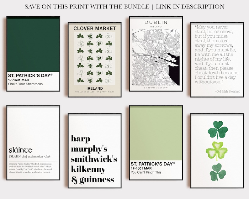 Slainte Definition Print | Irish Blessing Print | Slainte Print ...