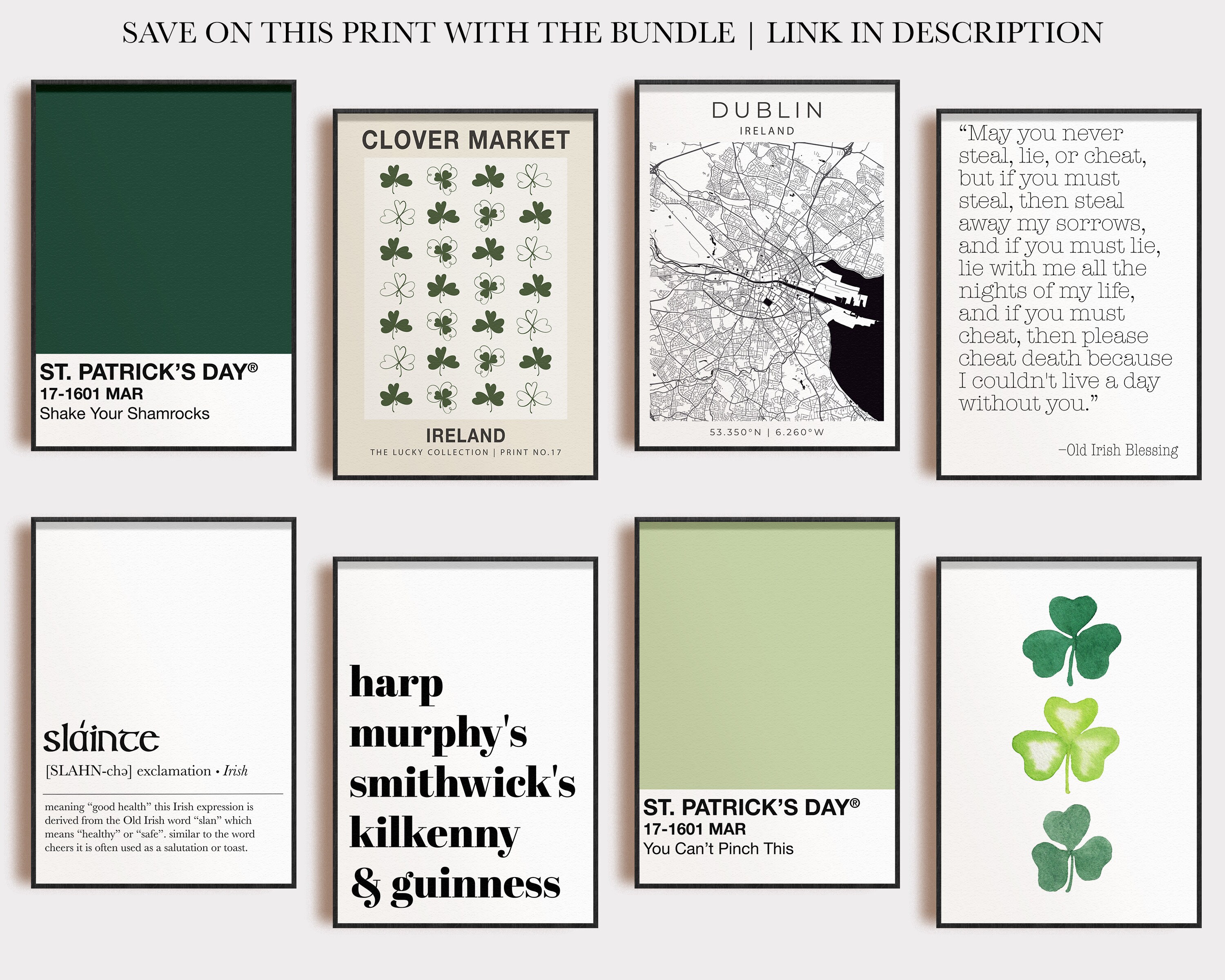 Slainte Definition Print | Irish Blessing Print | Slainte Print ...