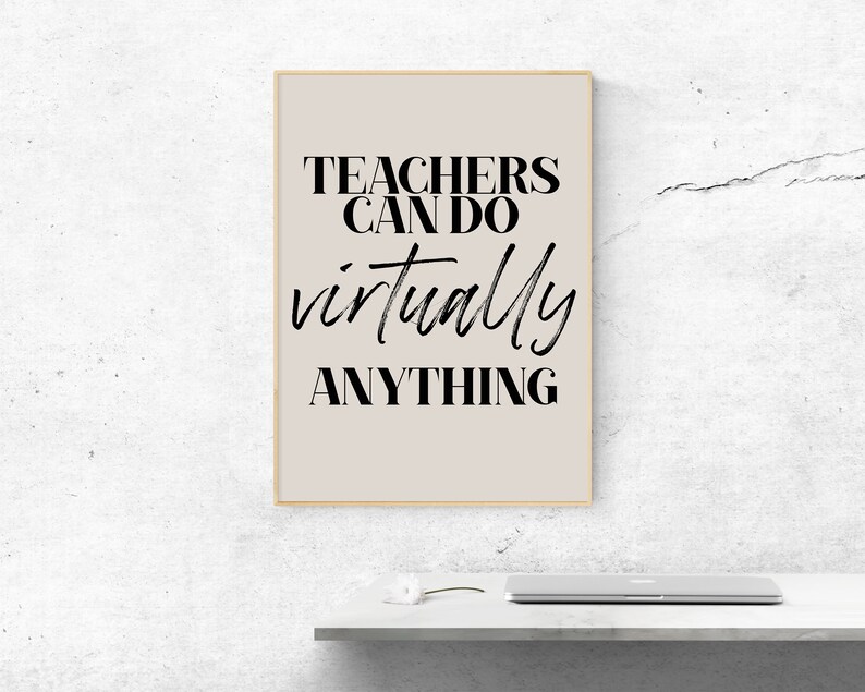 Teachers Can Do Virtually Anything Art Print Gifts for | Etsy