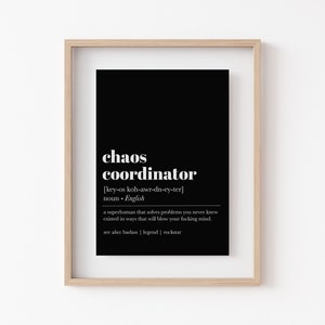 Chaos Coordinator Gift | Funny Coworker Gift | Chaos Coordinator ...