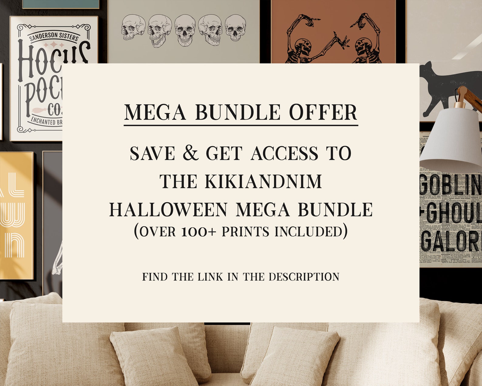 Halloween Art Mega Bundle Set Set of 20 PRINTABLES - Etsy
