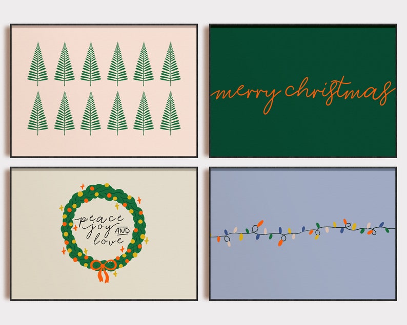 Christmas Prints 20 CHRISTMAS PRINTABLES Modern Christmas - Etsy