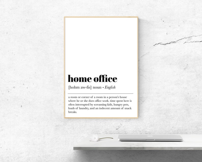 Funny home office decor home office decor office wall art | Etsy