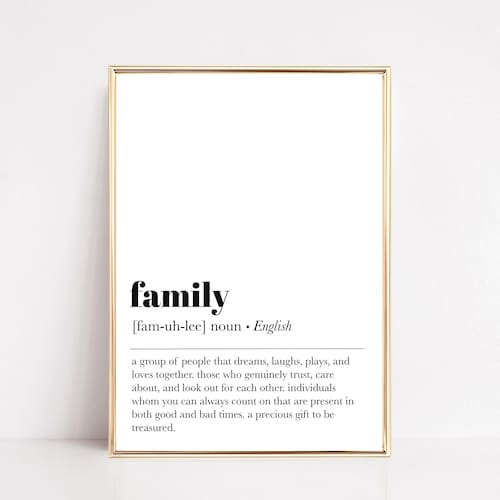 Home Definition Print Wall Art for Living Room Minimalist - Etsy
