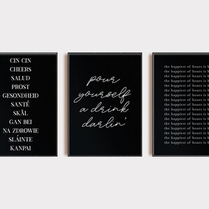 Bar Cart Prints | Set of 10 PRINTABLES | Alcohol Prints | Bar Cart ...