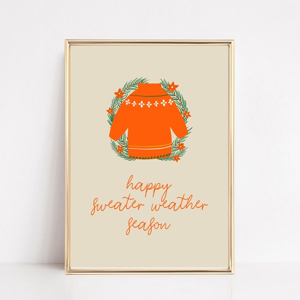 Sweater Weather Printable - Etsy