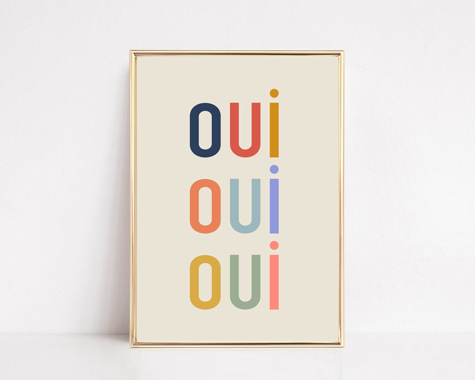 Oui Oui Art Print French Home Decor French Art Print - Etsy