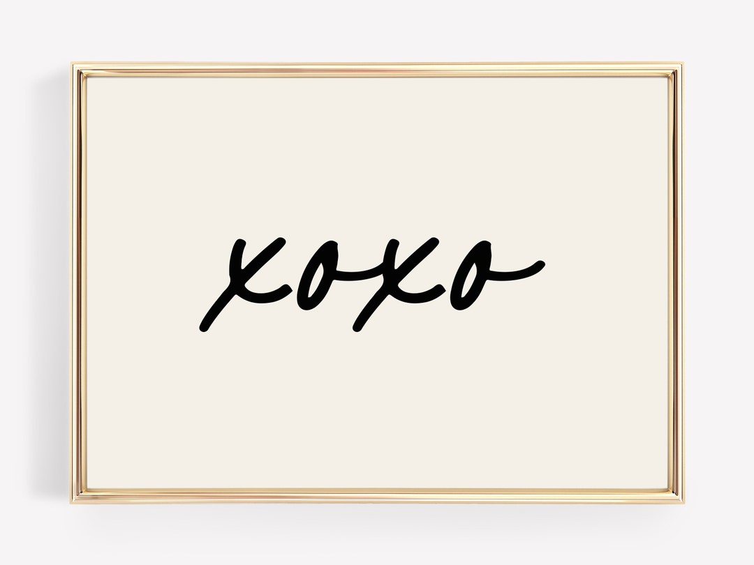 Cute Valentines Decor | Xoxo Print | Valentines Day Wall Art ...