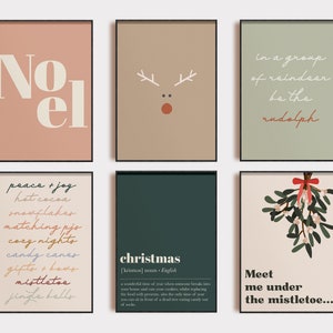 Boho Christmas Decor | 20 Christmas Printables | Mid Century Modern ...