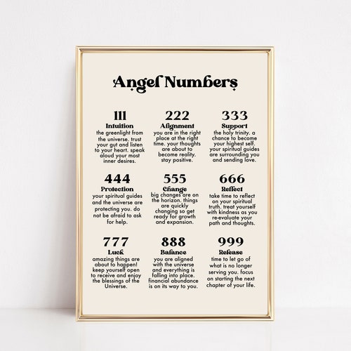 333 Angel Number Printable Digital Art Print | Etsy