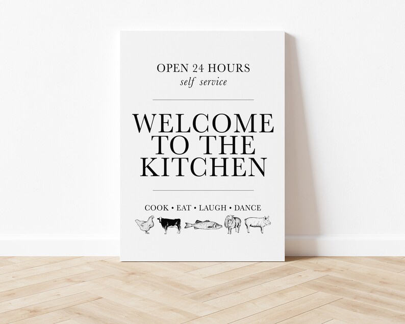 Kitchen Sign Kitchen Wall Decor Kitchen Wall Art Kitchen - Etsy