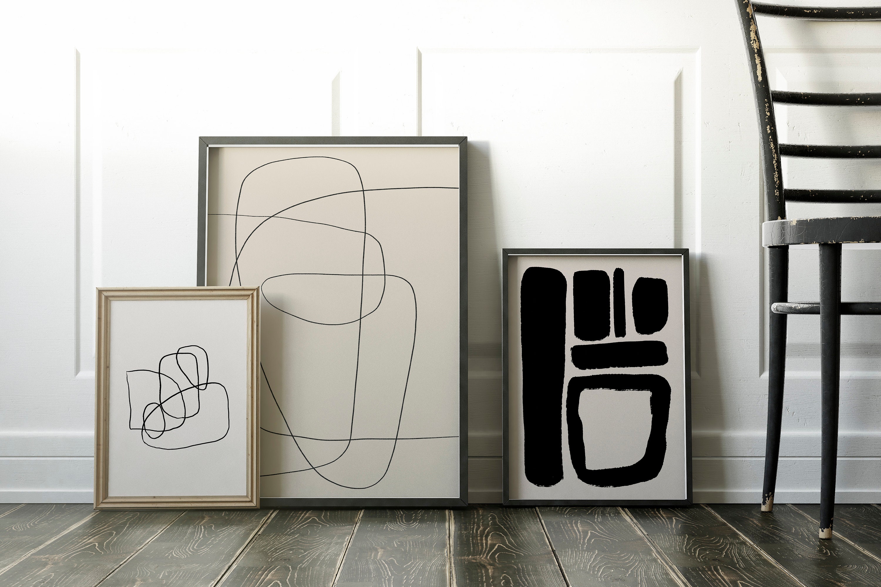 Abstract Scribble Fine Line Art Printable | One Line Art Print ...