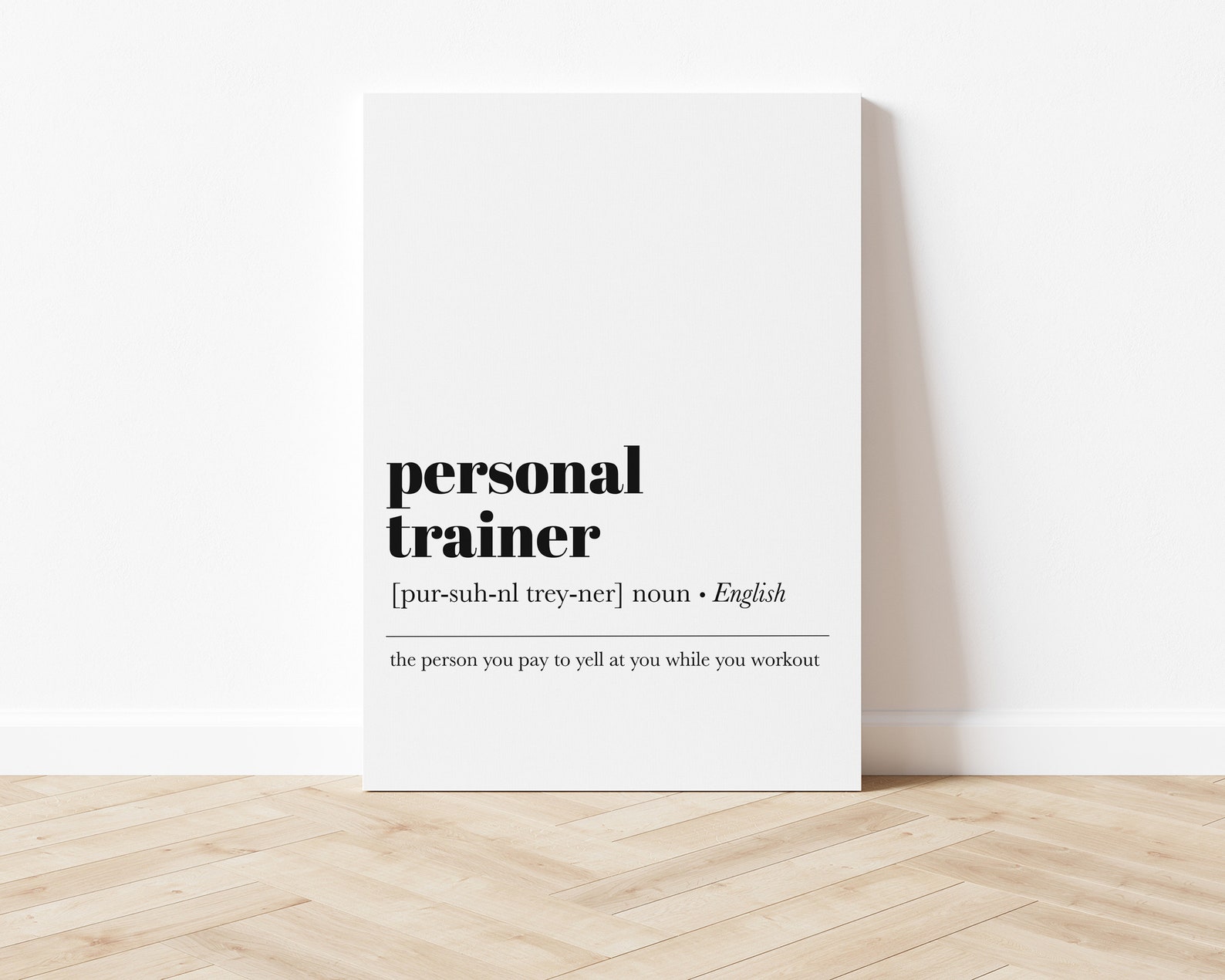 Funny Personal Trainer Definition Print Funny Personal | Etsy