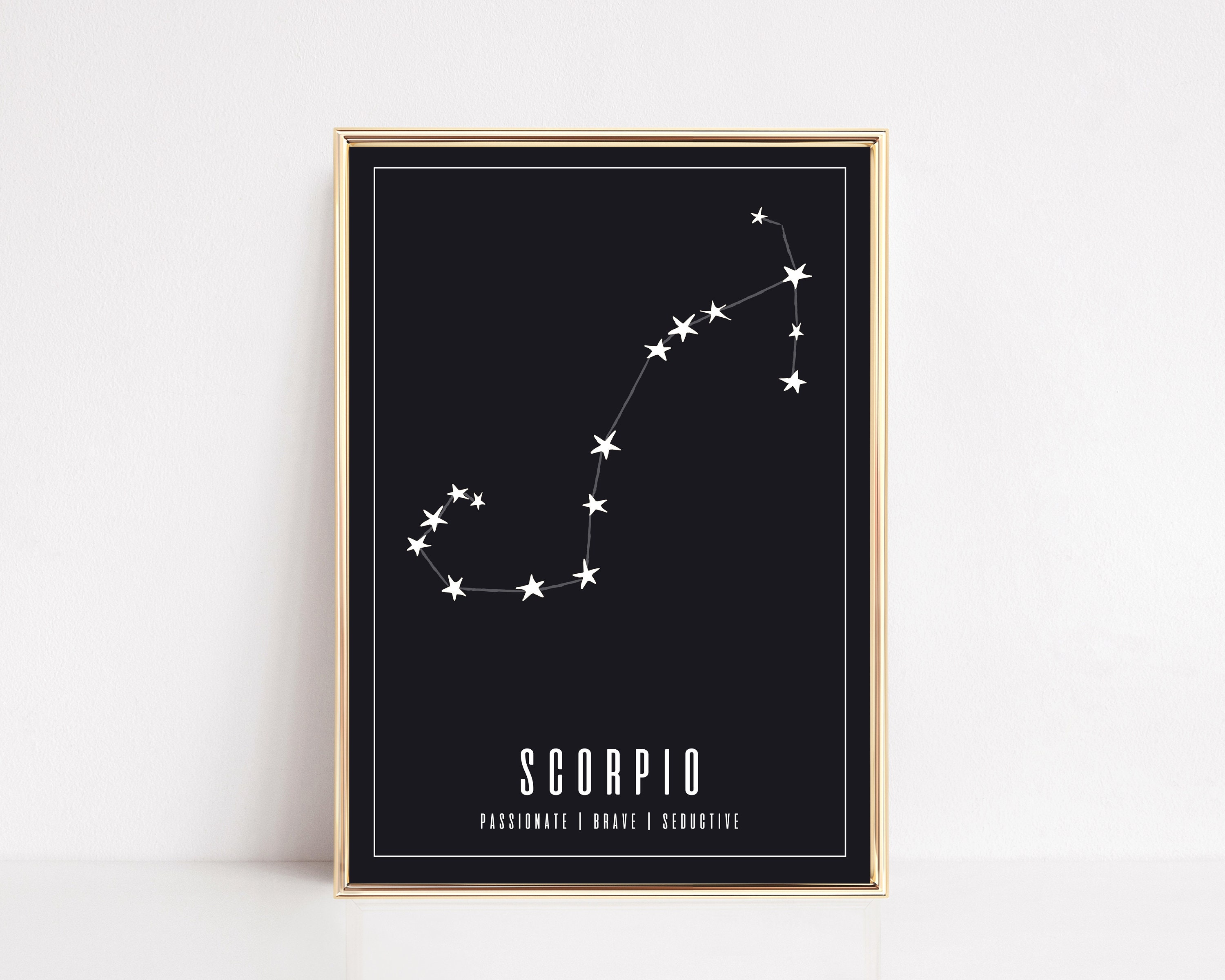Scorpio Wall Art | Scorpio Zodiac Print | Astrology Gifts | Scorpio Art ...