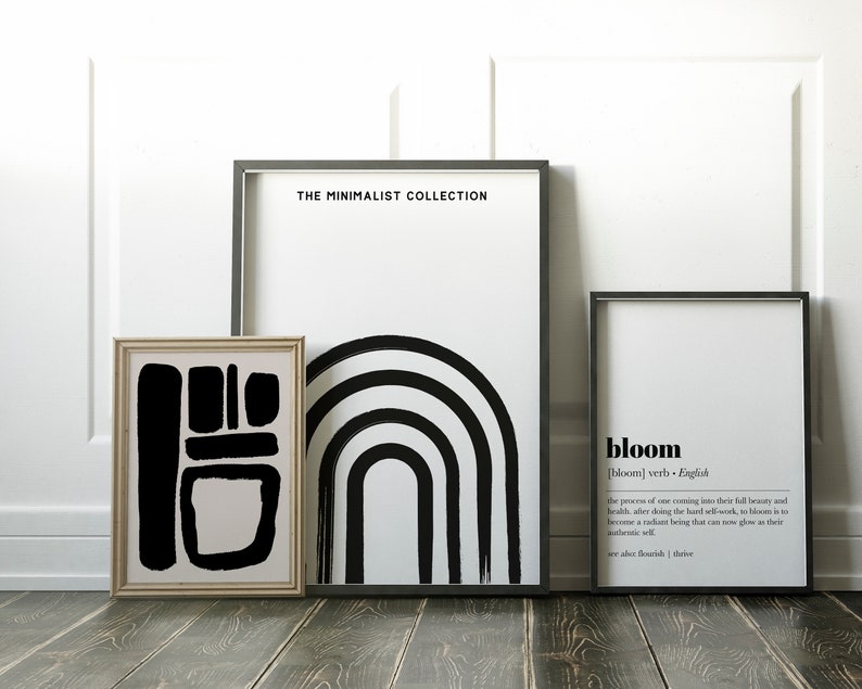 Bloom Definition Print | Manifest Poster | Self Care Wall Art ...