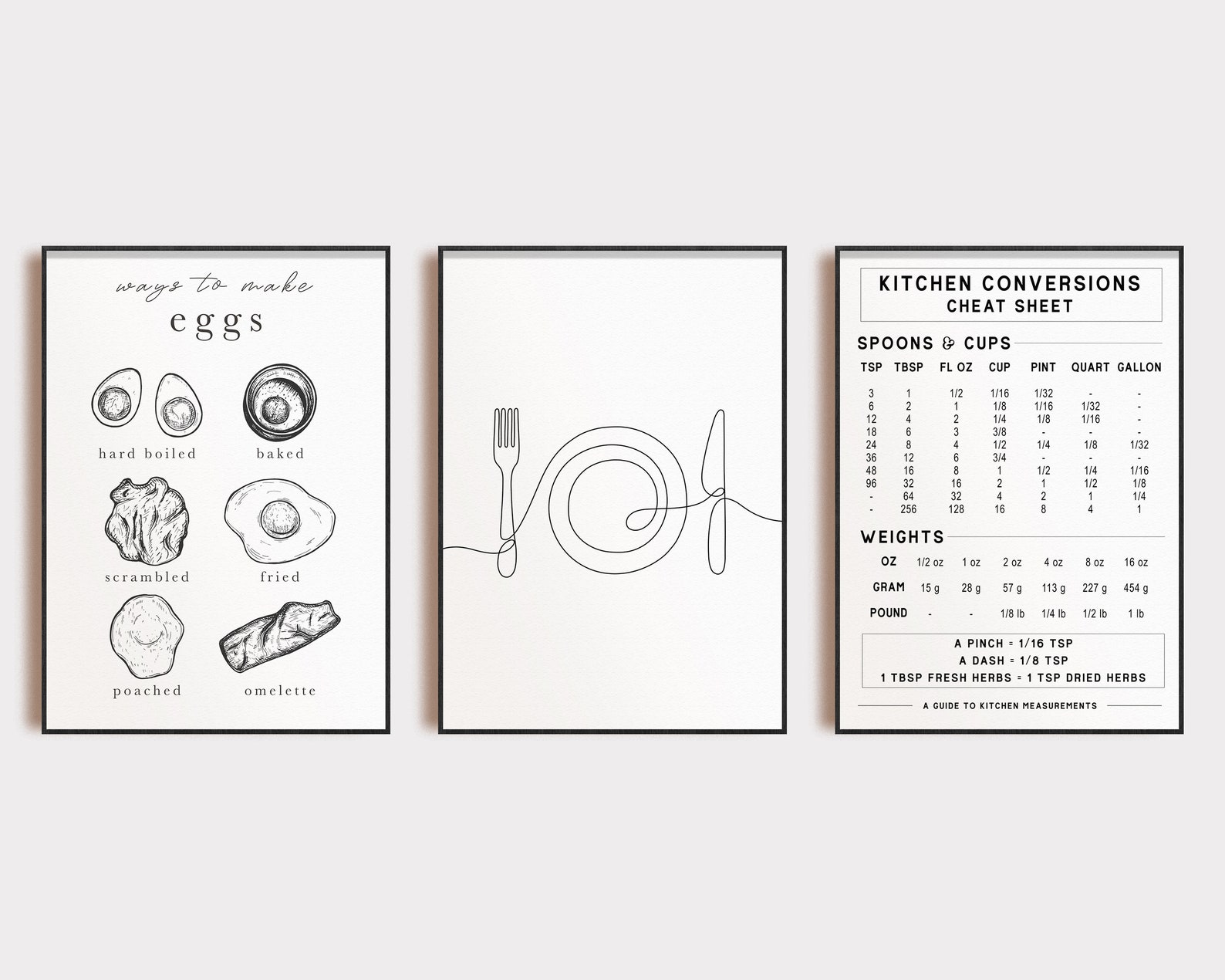 Kitchen Print Set of 10 PRINTABLES Kitchen Wall Art - Etsy UK