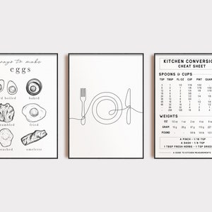 Kitchen Print Set of 10 PRINTABLES Kitchen Wall Art - Etsy UK