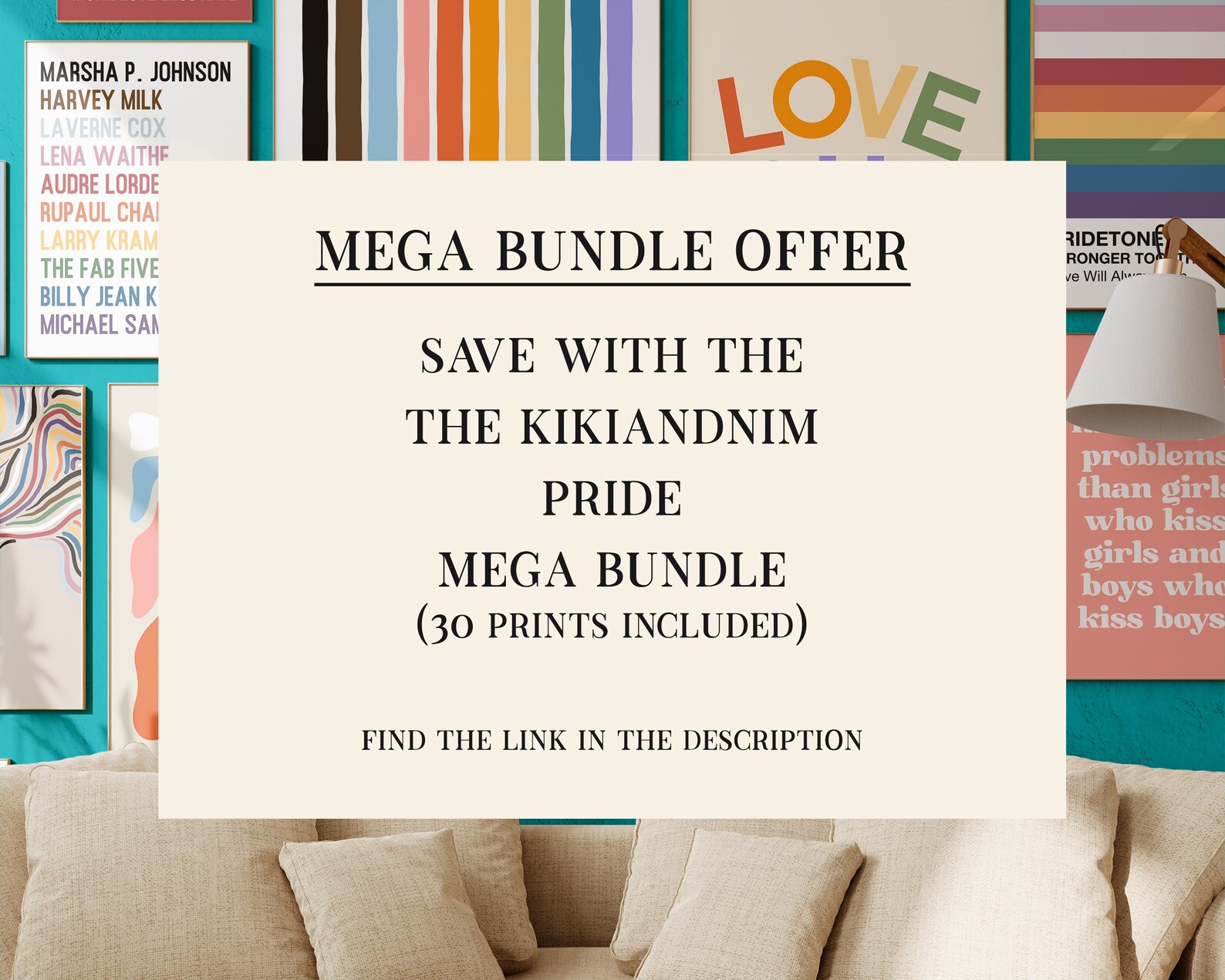 Pride Wall Art 9 PRINTABLES Subtle Pride Decor Queer Art - Etsy