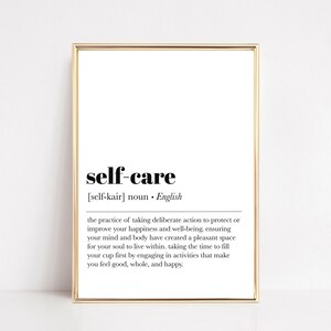 Self Care Wall Art | Set of 3 Prints | Mental Health Prints | Therapy ...