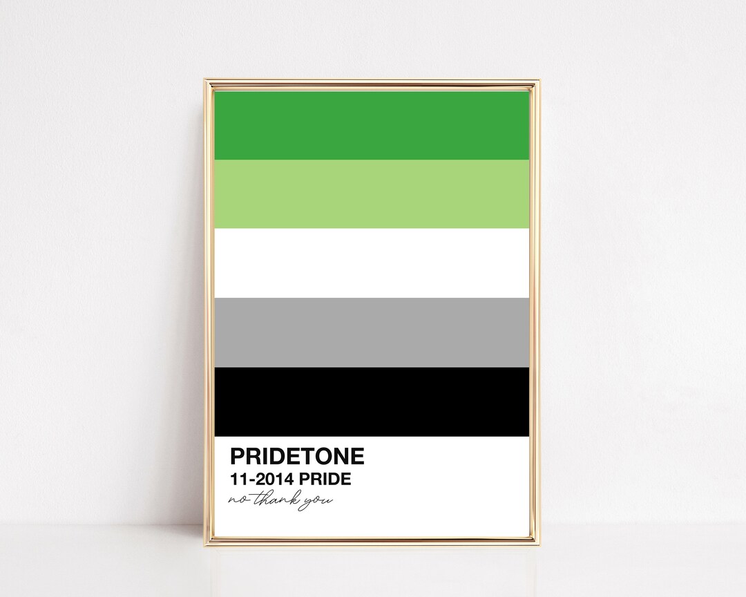 Aromantic Pride Print Aromantic Pride Flag LGBTQ Poster PRIDE Printable ...