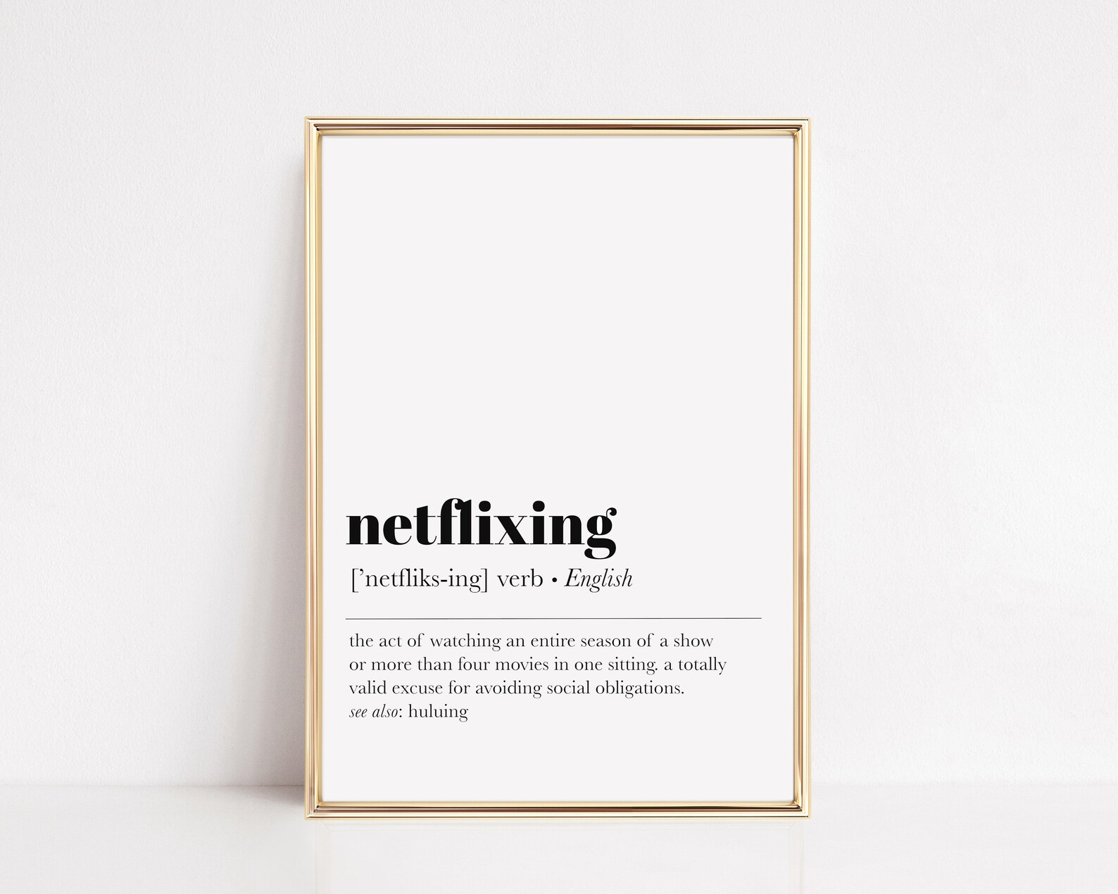 Netflix Printable Living Room Wall Art Definition Print | Etsy