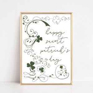St.patricks Day Decor | Set of 16 PRINTABLES | St Patrick's Day ...