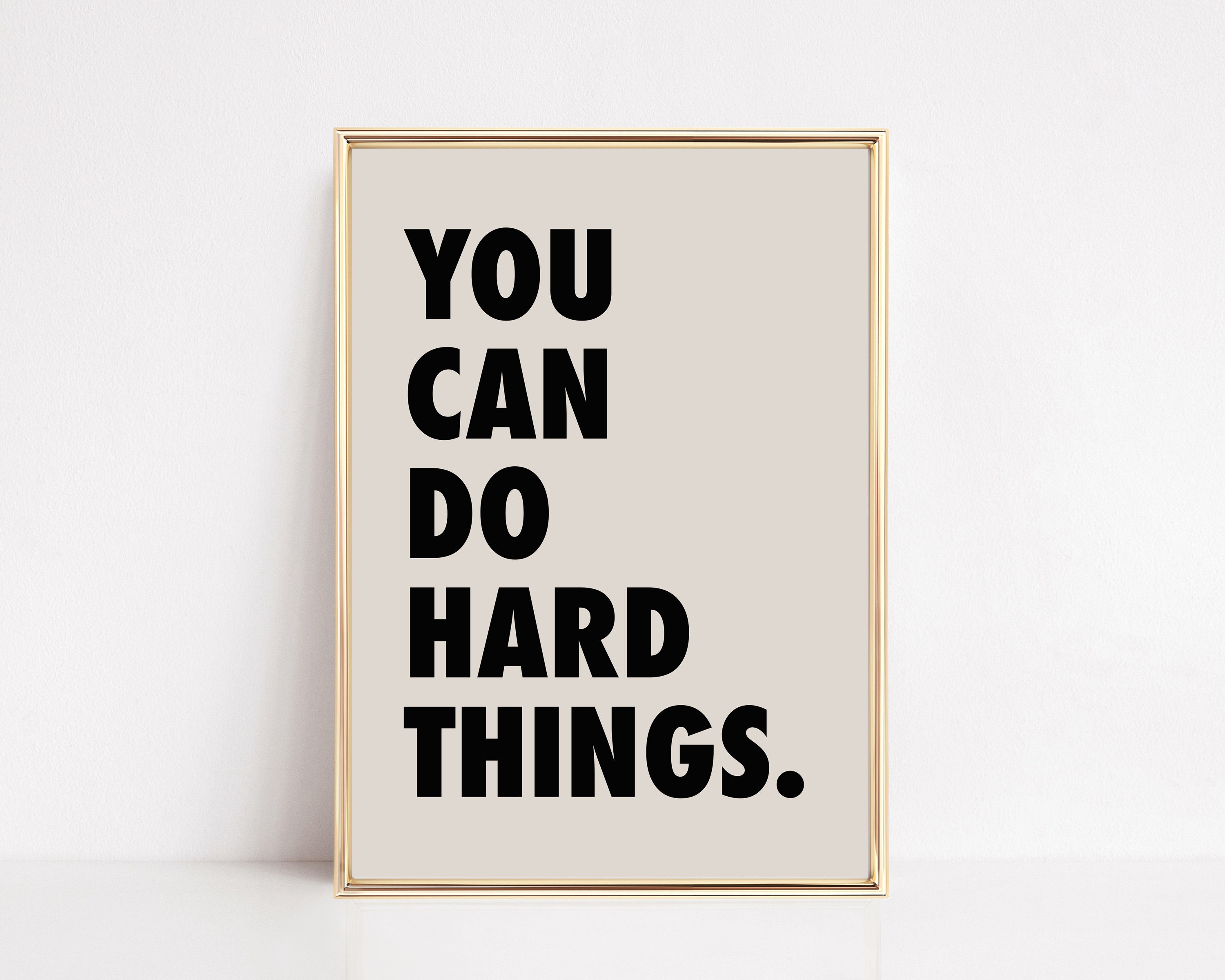 You Can Do Hard Things Printable Motivational Classroom - Etsy