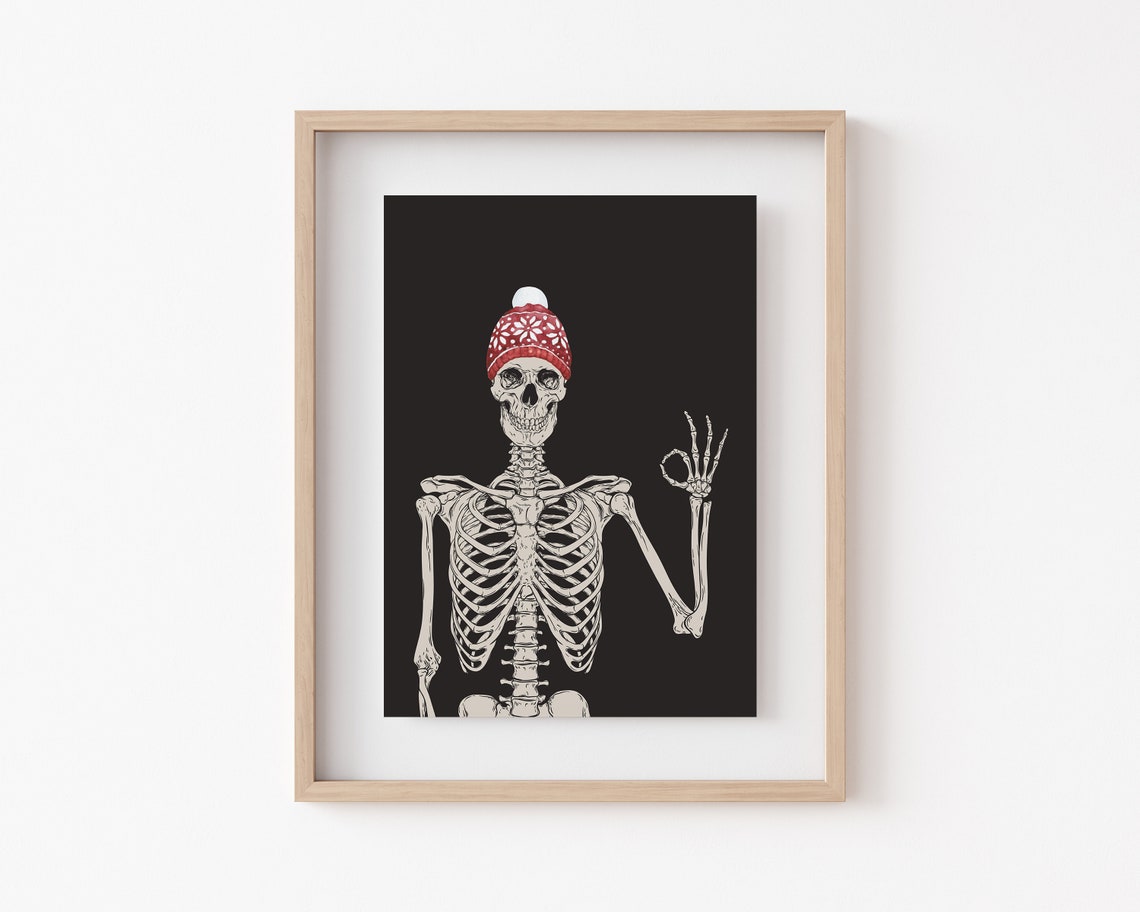Christmas Print | Goth Christmas Decor | Funny Christmas Wall Art ...