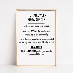 Halloween Mega Bundle Collection Over 100 PRINTABLES - Etsy