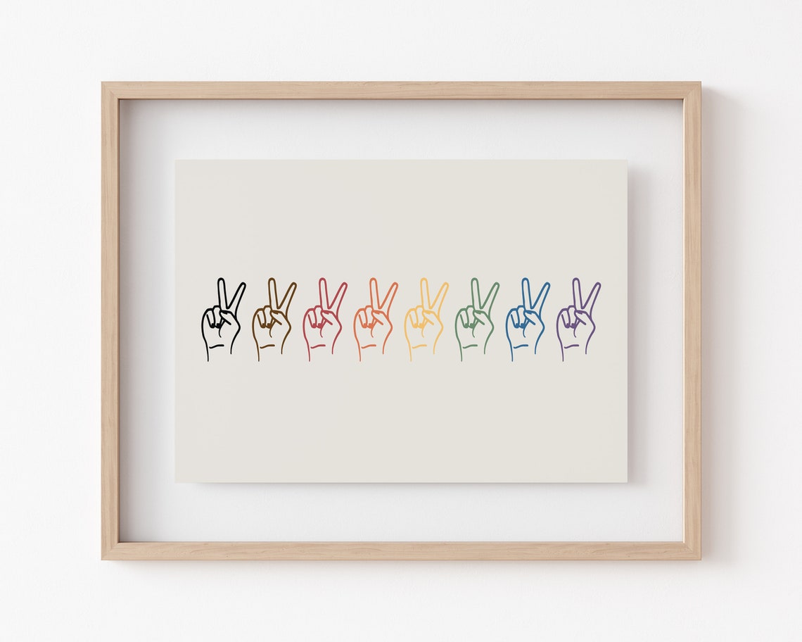 Subtle Pride Wall Art LGBT Pride Decor Pride Office Decor - Etsy
