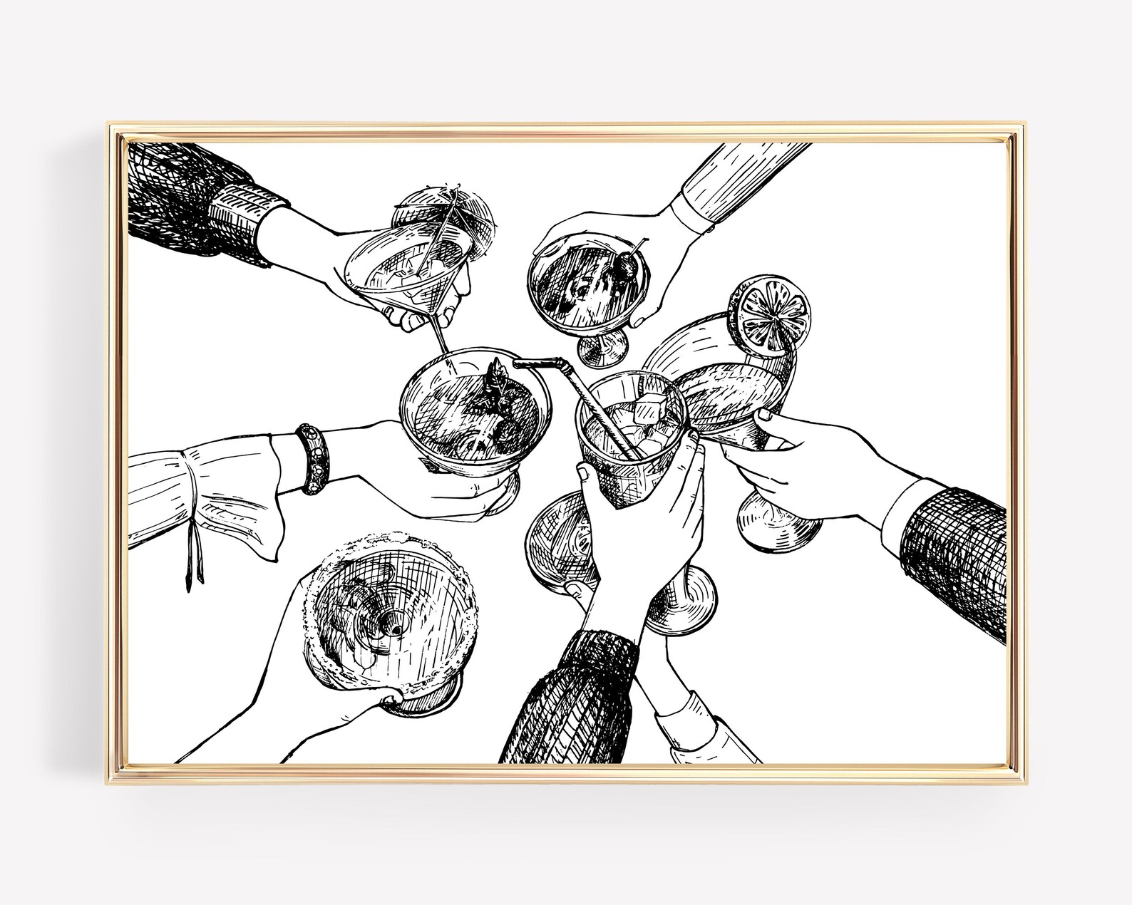 Bar Cart Decor Set of 10 PRINTABLES Bar Art Bar Prints - Etsy