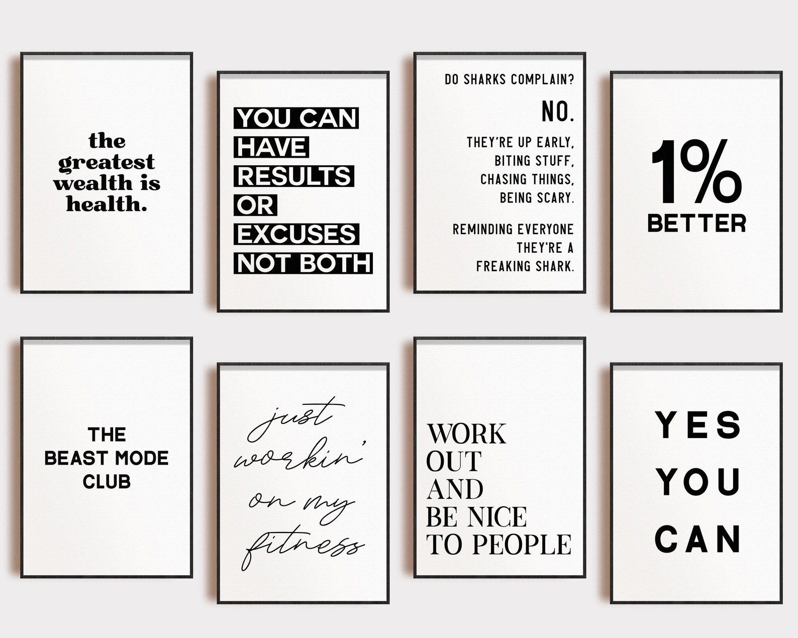 Home Gym Wall Art Mega Bundle Set of 25 PRINTABLES Gym - Etsy