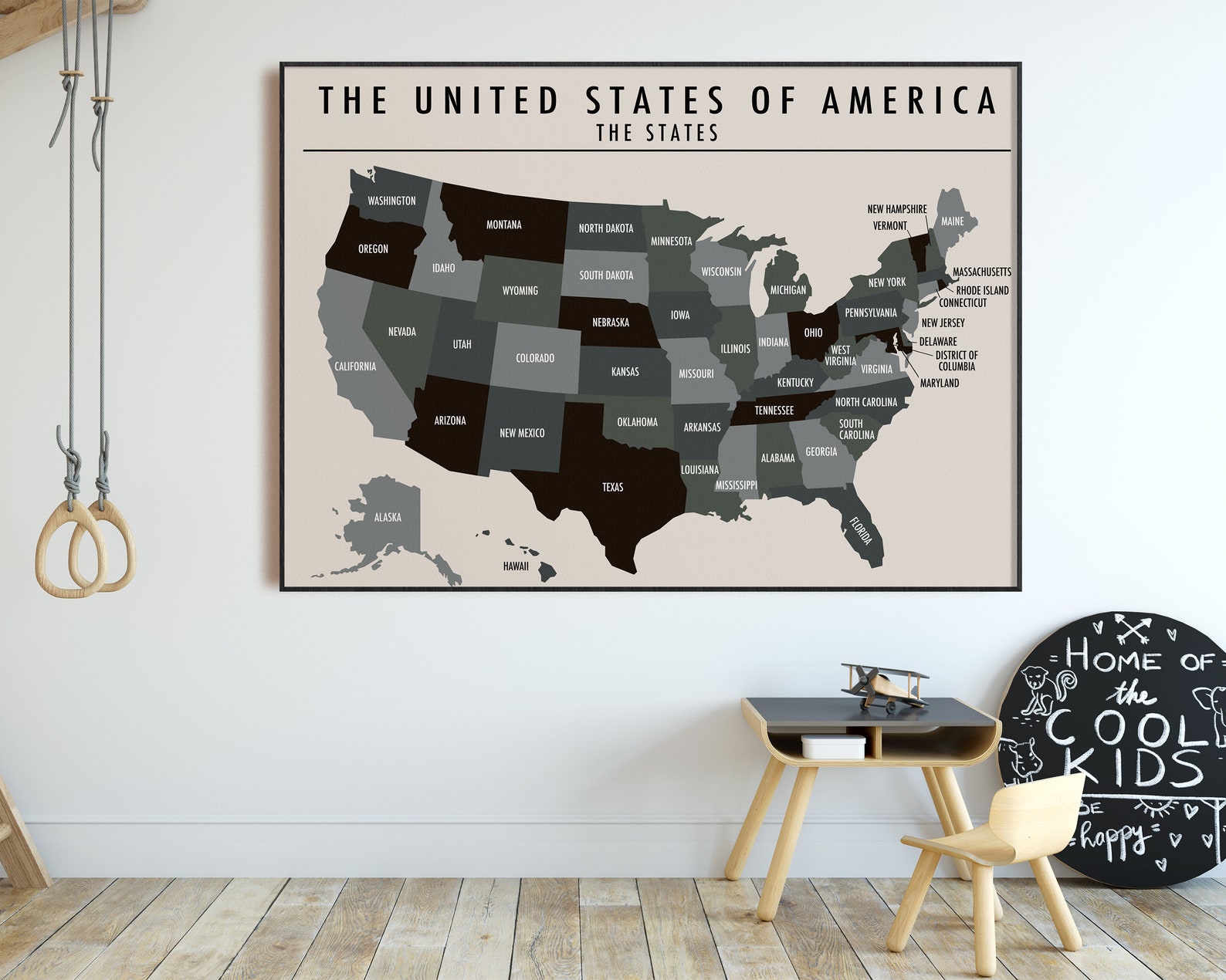 Printable Us Map Poster | United States Map Printable | Usa Map for ...