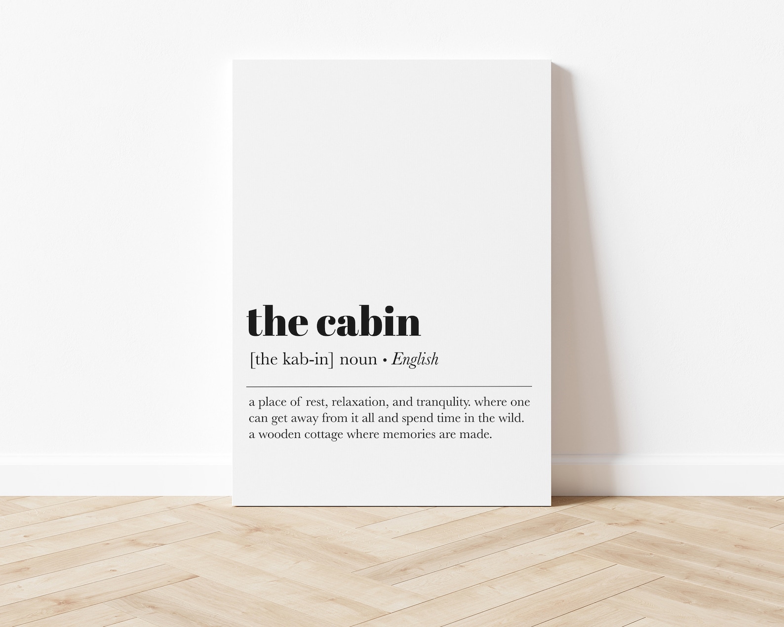 Cabin Definition Print Cabin Decor Printable Wall Art for - Etsy