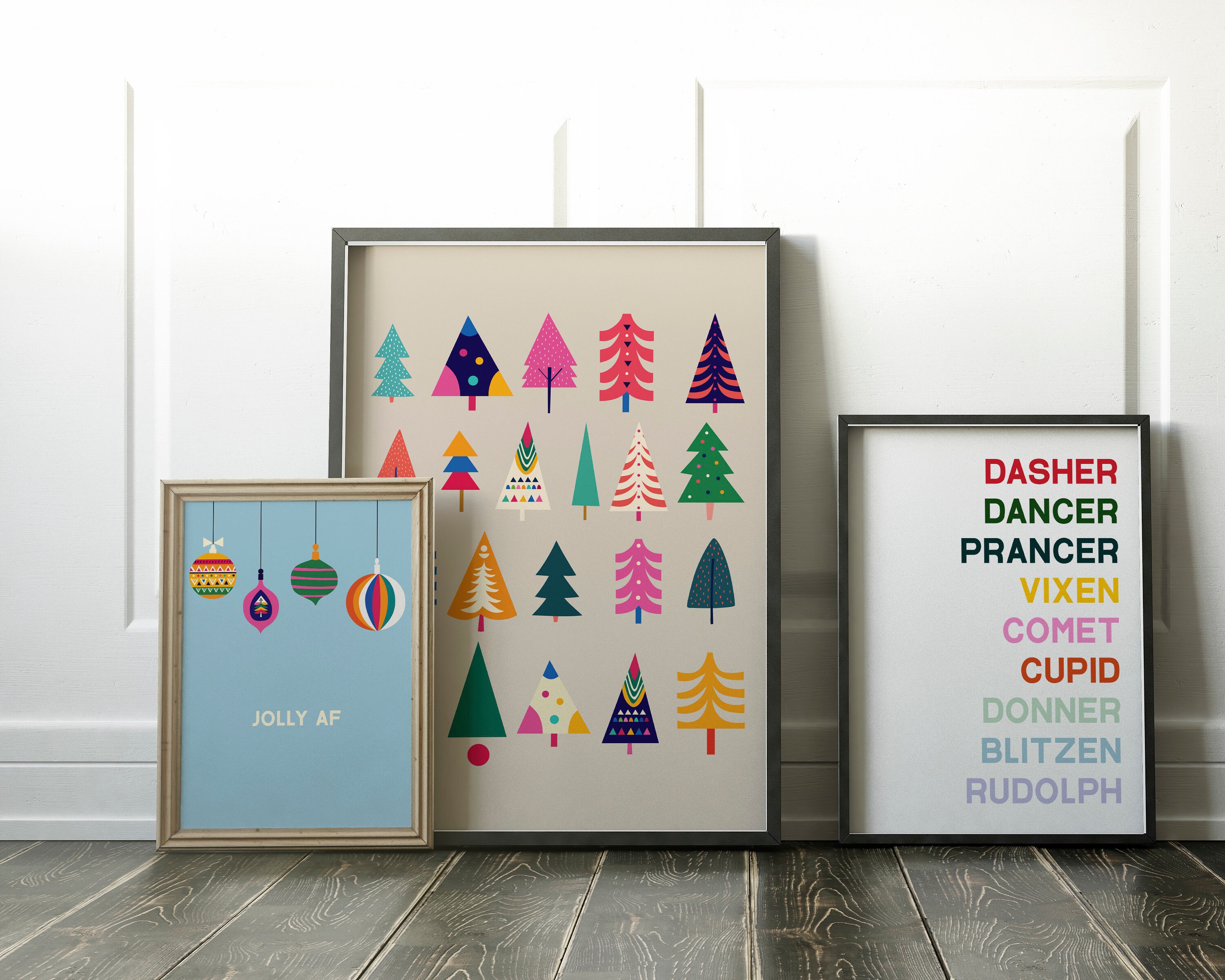 Colorful Christmas Decor 20 Christmas Wall Art Printables - Etsy Canada