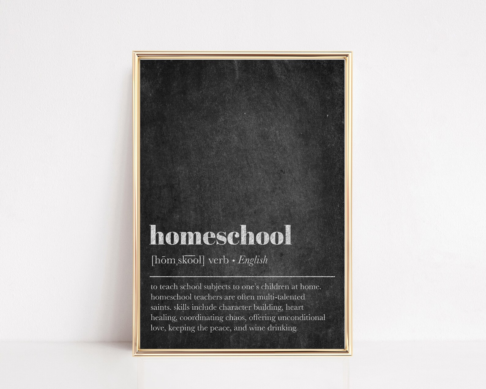 Homeschool definition print homeschool decor homeschool | Etsy