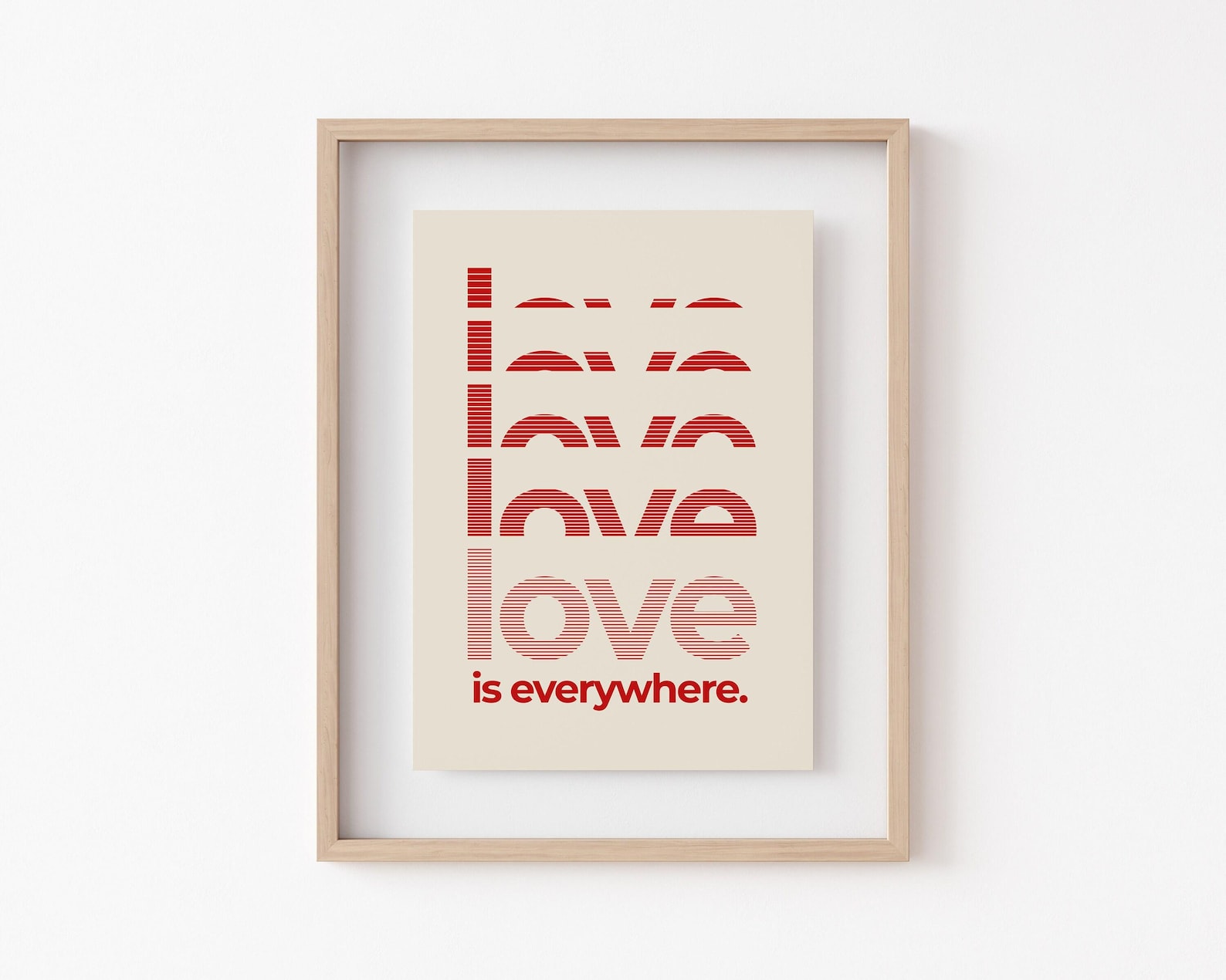 Love is Everywhere Print | Printable Valentine Decor | Trendy Wall Art ...