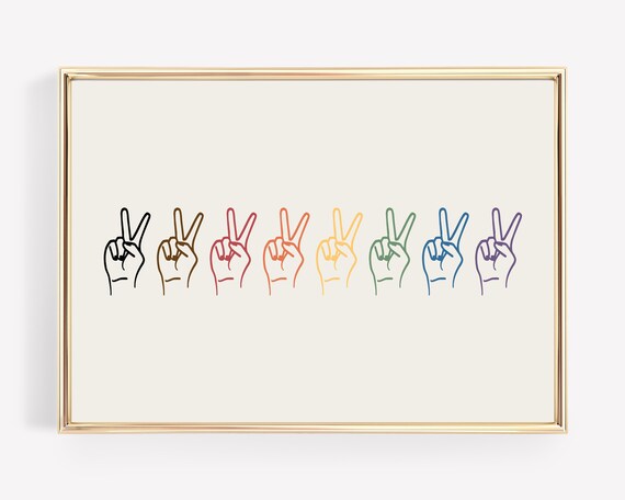 Subtle Pride Wall Art LGBT Pride Decor Pride Office Decor - Etsy