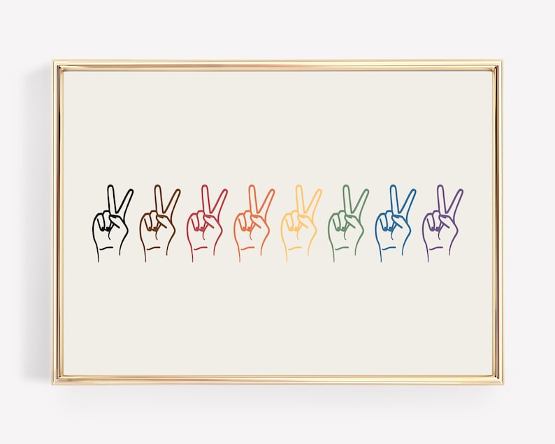 Subtle Pride Wall Art LGBT Pride Decor Pride Office Decor - Etsy