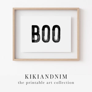 Boo Print Funny Halloween Printable Wall Art Halloween Home Decor ...